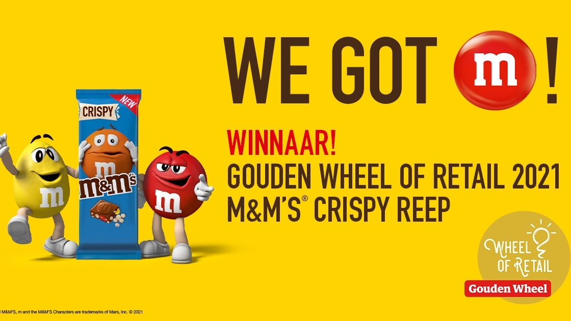 M&M'S Crispy Reep beloond met de Gouden Wheel of Retail 2021 | Mars ...